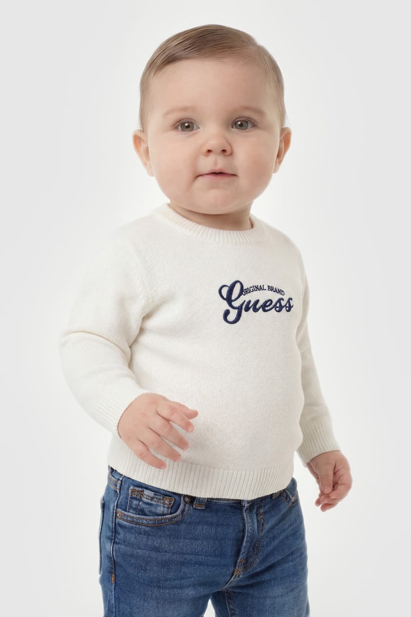 GUESS® Kids Embroidered logo sweater Boys