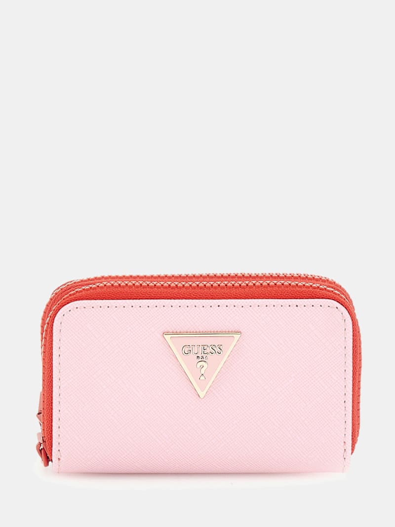 GUESS® Saffiano Triangle Logo Mini Wallet Women