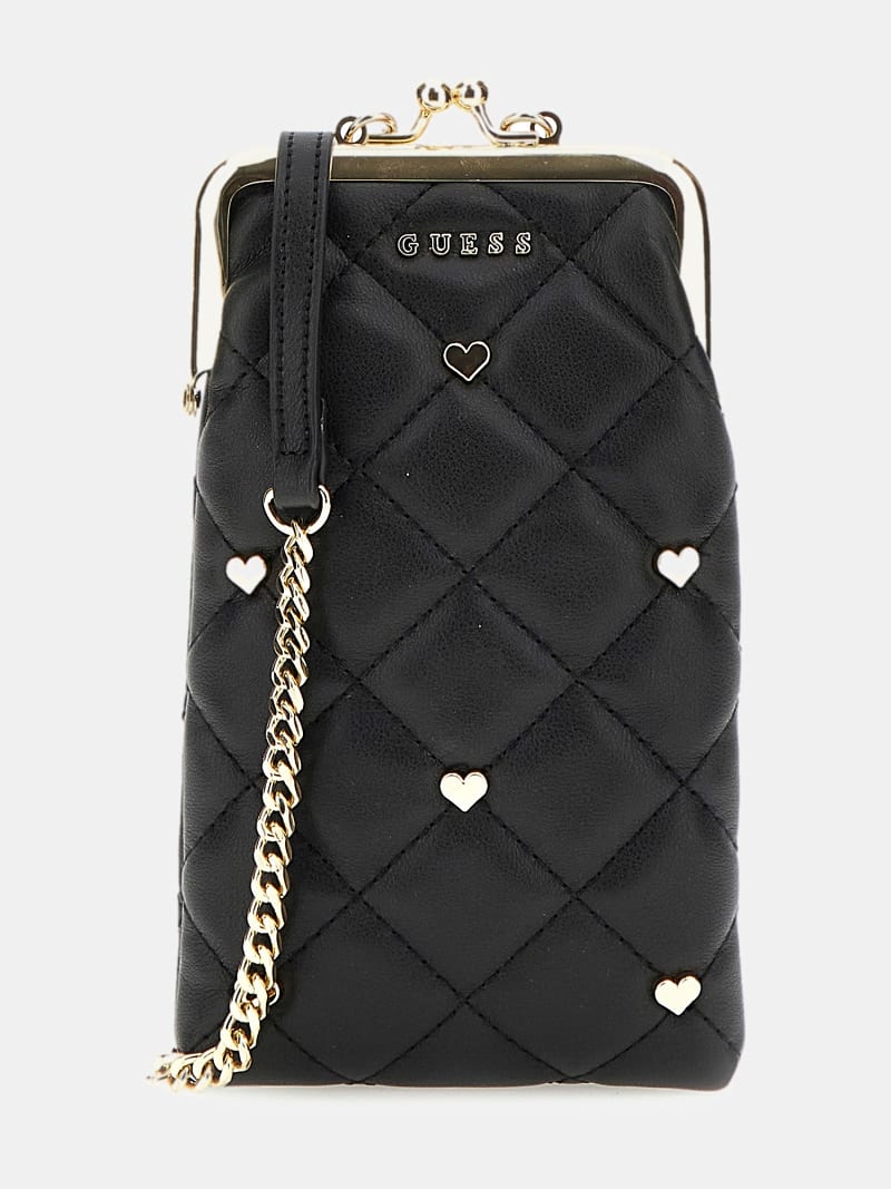 GUESS® Quilted phone holder Women