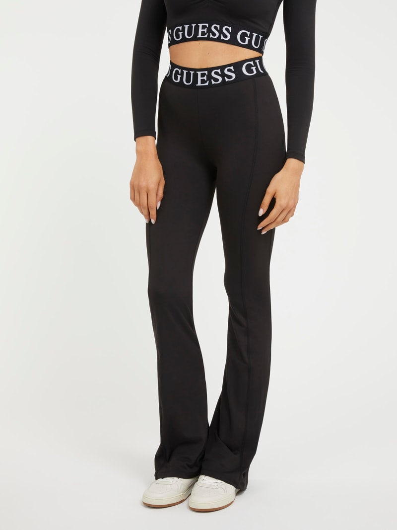 GUESS® Logo band flare pant Women