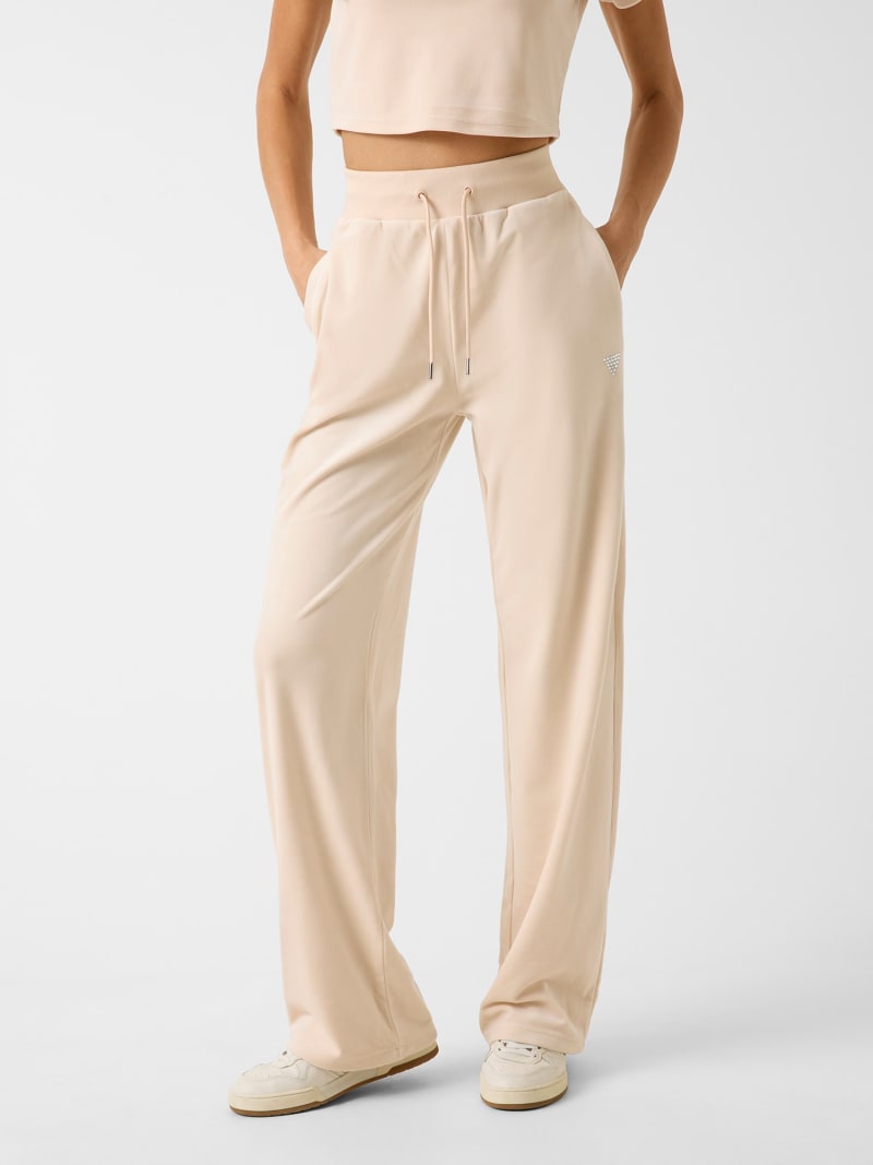 GUESS® Straight velvet sweatpants Women