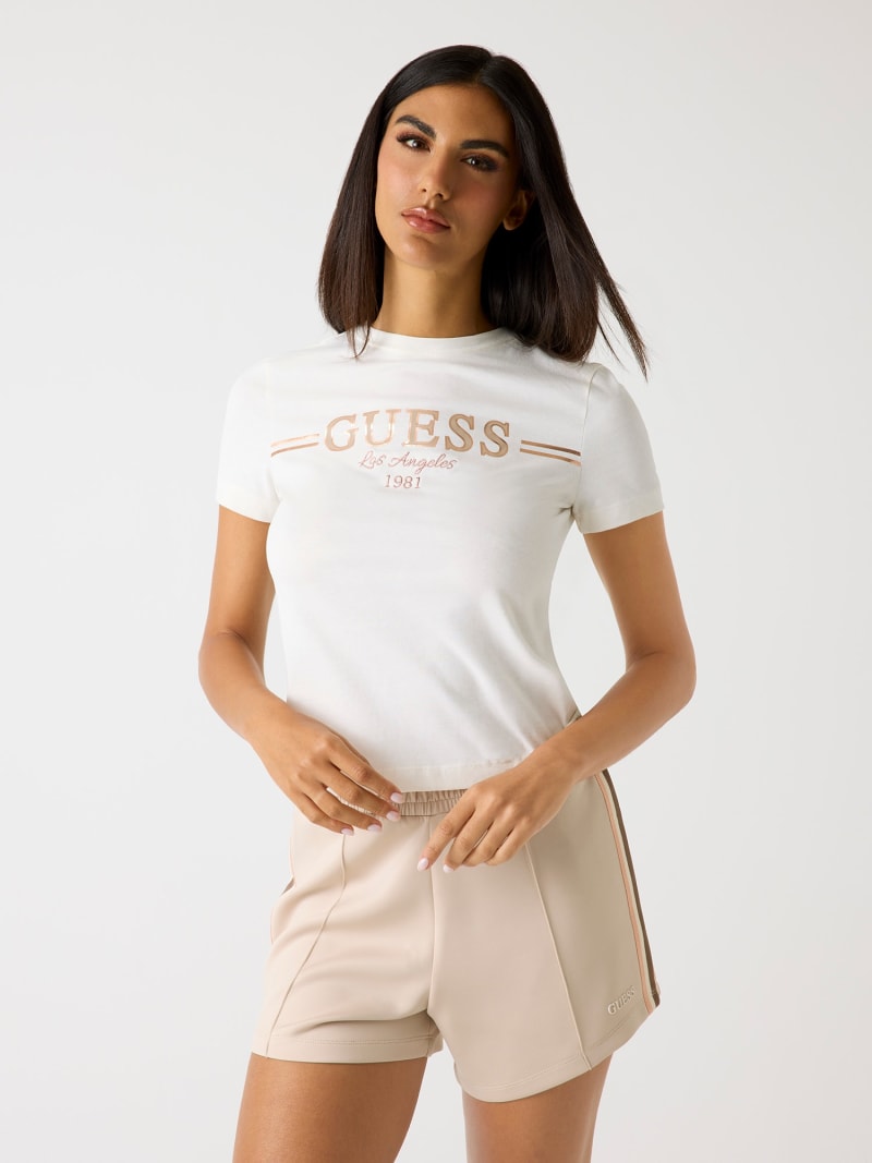GUESS® Glitter logo t-shirt Women