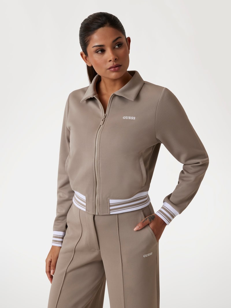 GUESS® Zip-up logo sweatshirt Women