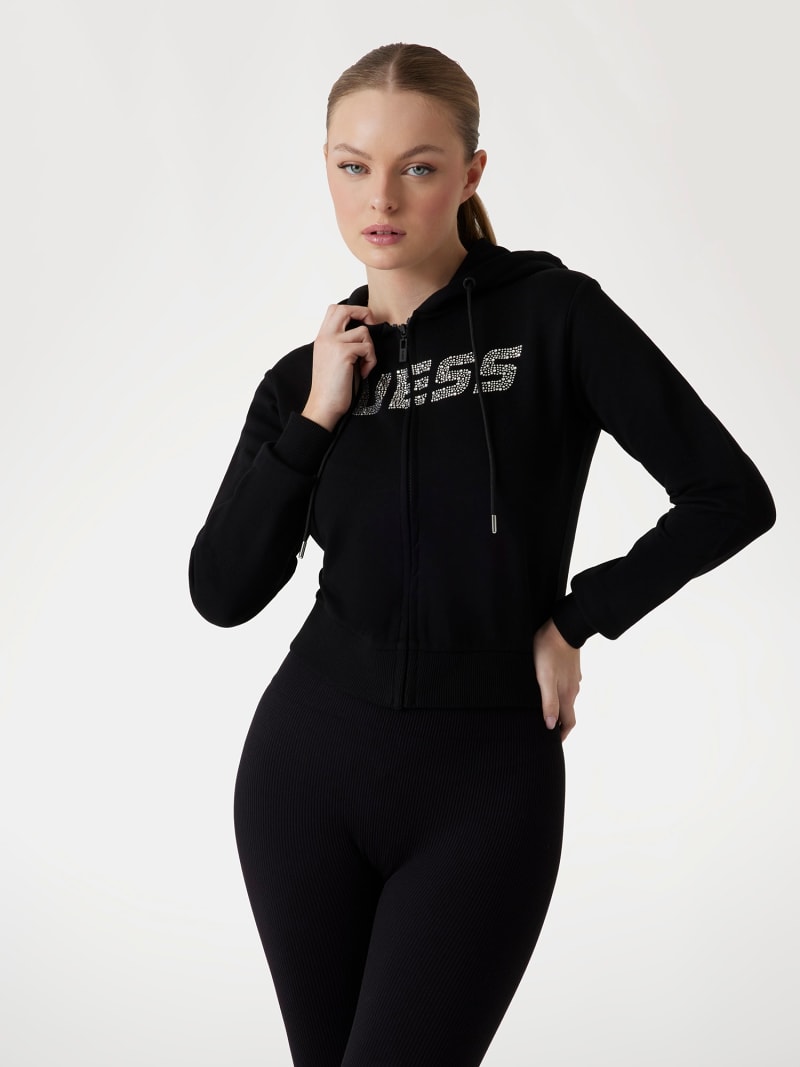 GUESS® Hoodie mit Strass und Logo Damen