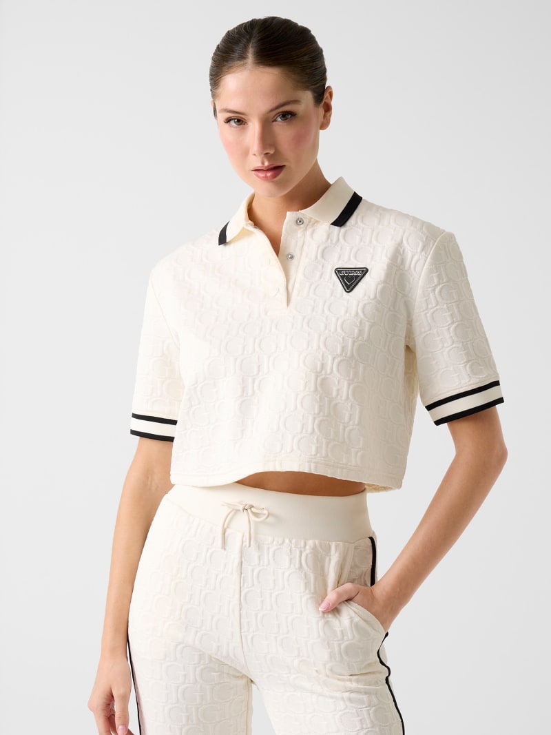 GUESS® Jacquard-Logo-Polo Damen