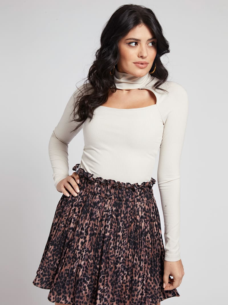 TURTLE NECK RIB TOP | GUESS® Outlet