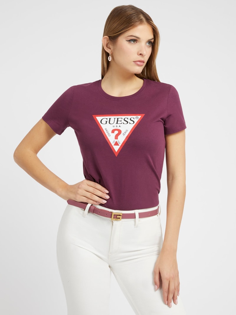 GUESS® Triangle logo t-shirt Women