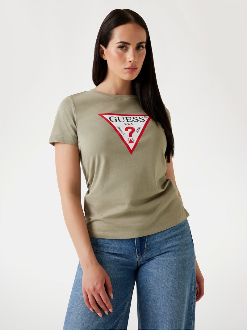 GUESS® Triangle logo t-shirt Women