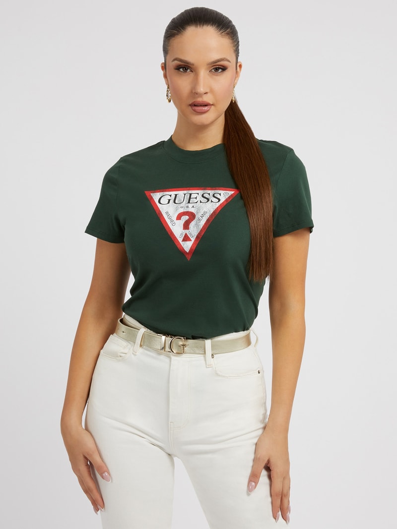 Triangle logo t-shirt Women | GUESS® Official Website