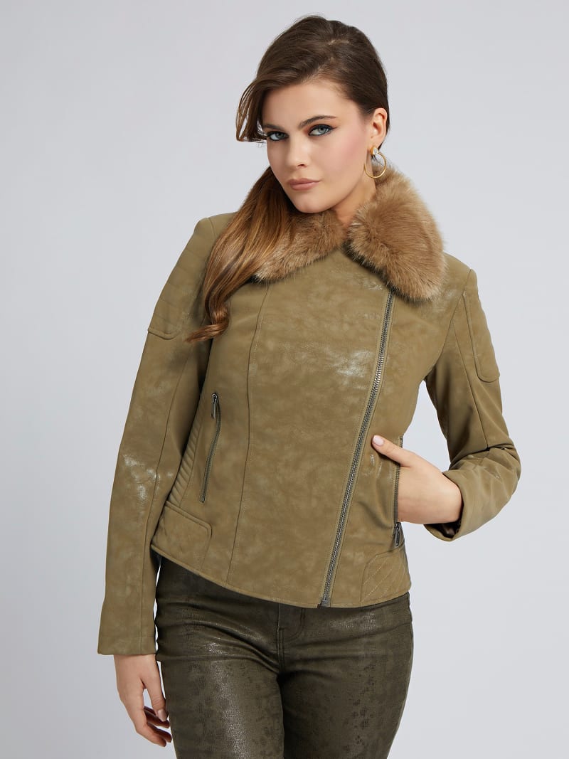 Faux leather jacket Women | GUESS® Official Website