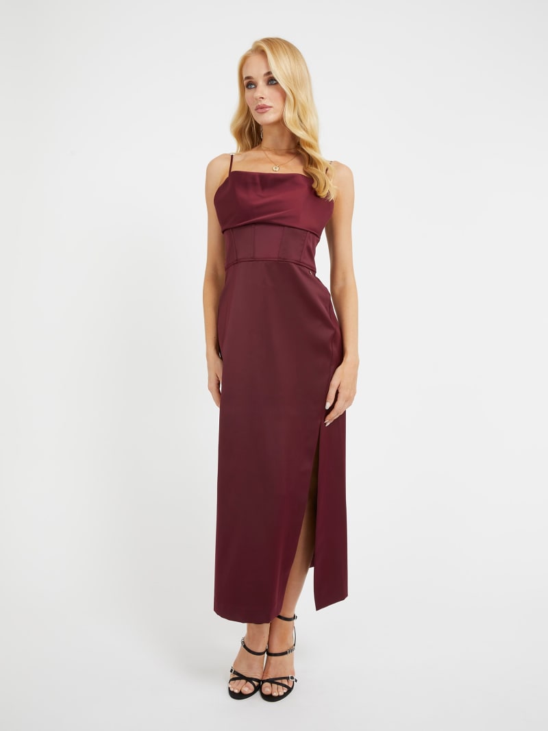 GUESS® Satin long dress Women