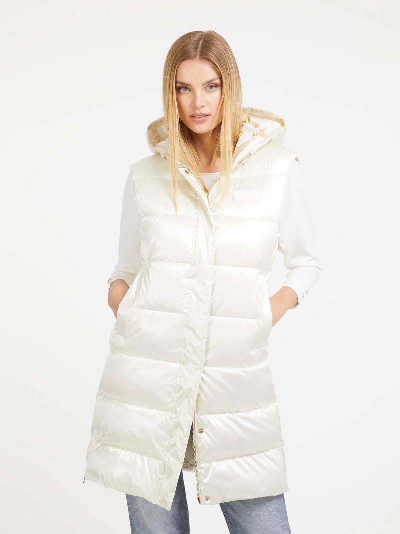 GUESS® Mirror coating effect long vest Women