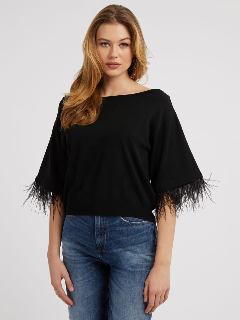 GUESS® Feathers sweater top