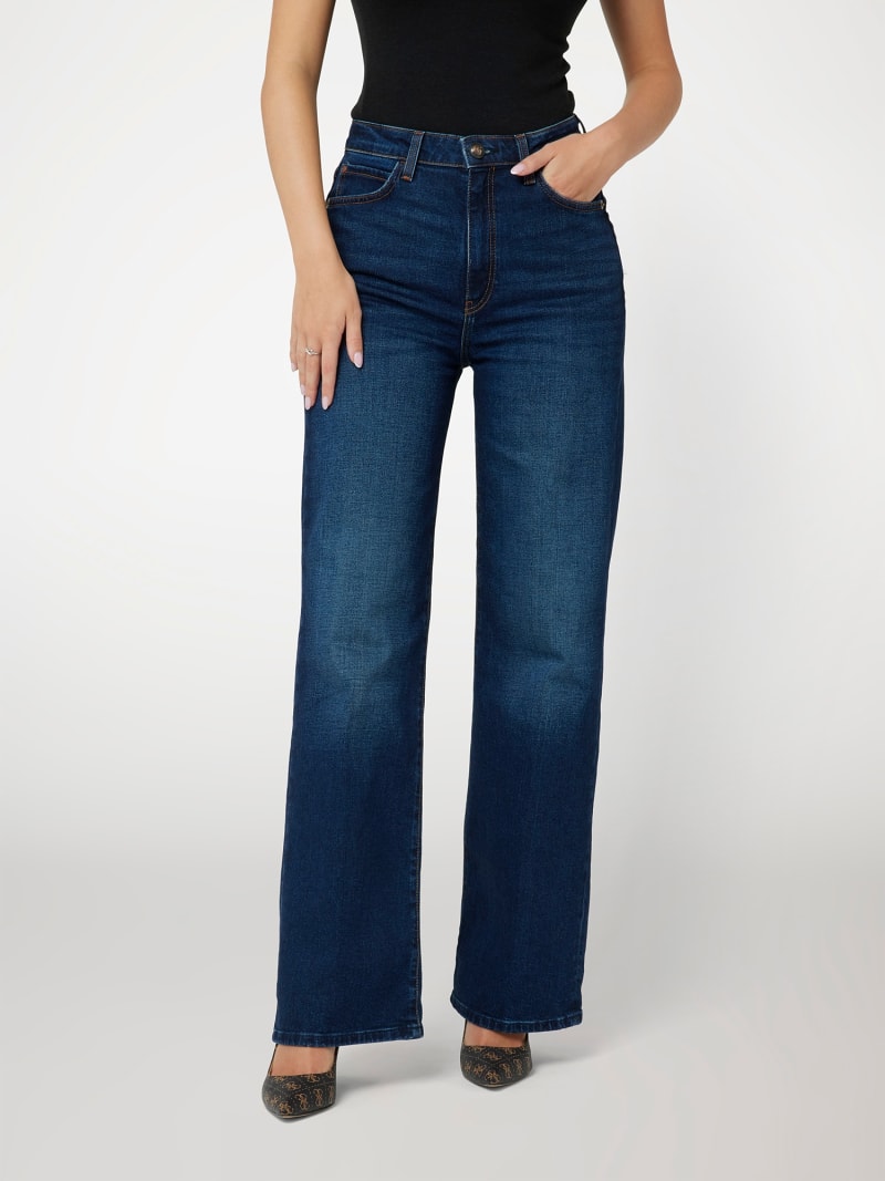 GUESS® Wool blend wide leg jeans