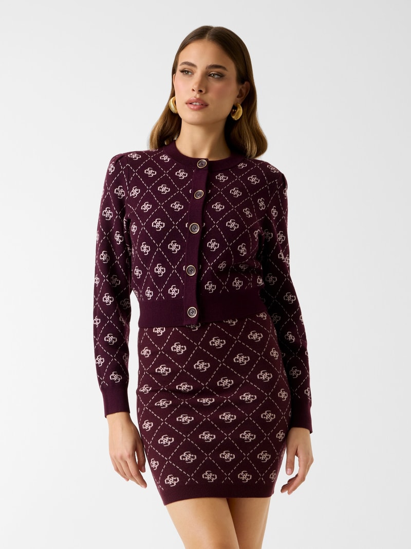 GUESS® 4G logo wool blend cardigan Women