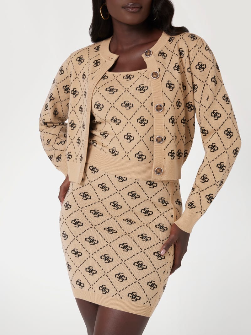 GUESS® 4G logo wool blend cardigan