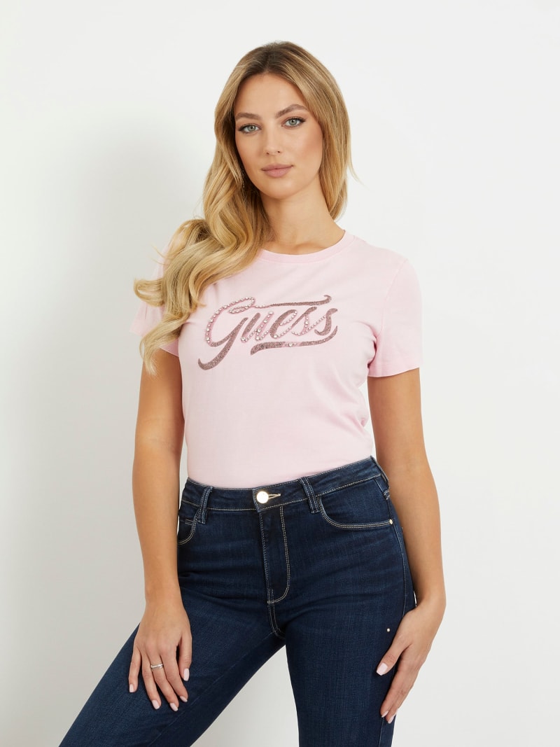 GUESS® T-shirt z wyszywanym logo