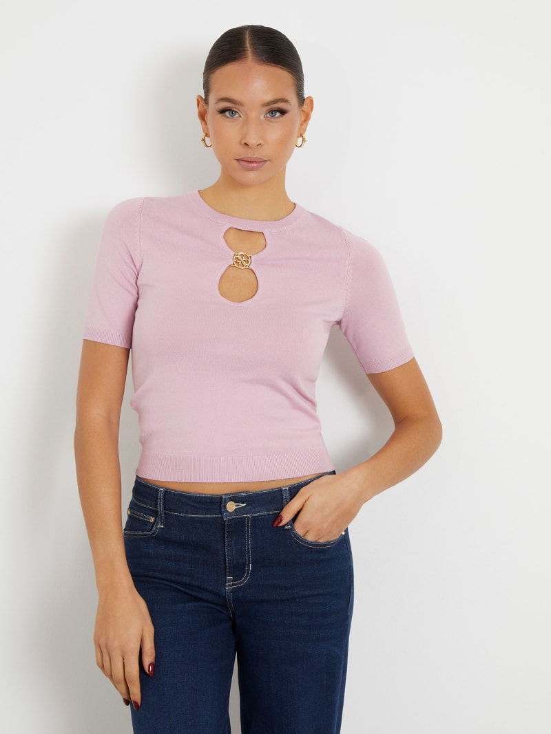 GUESS® Cut-out sweater top