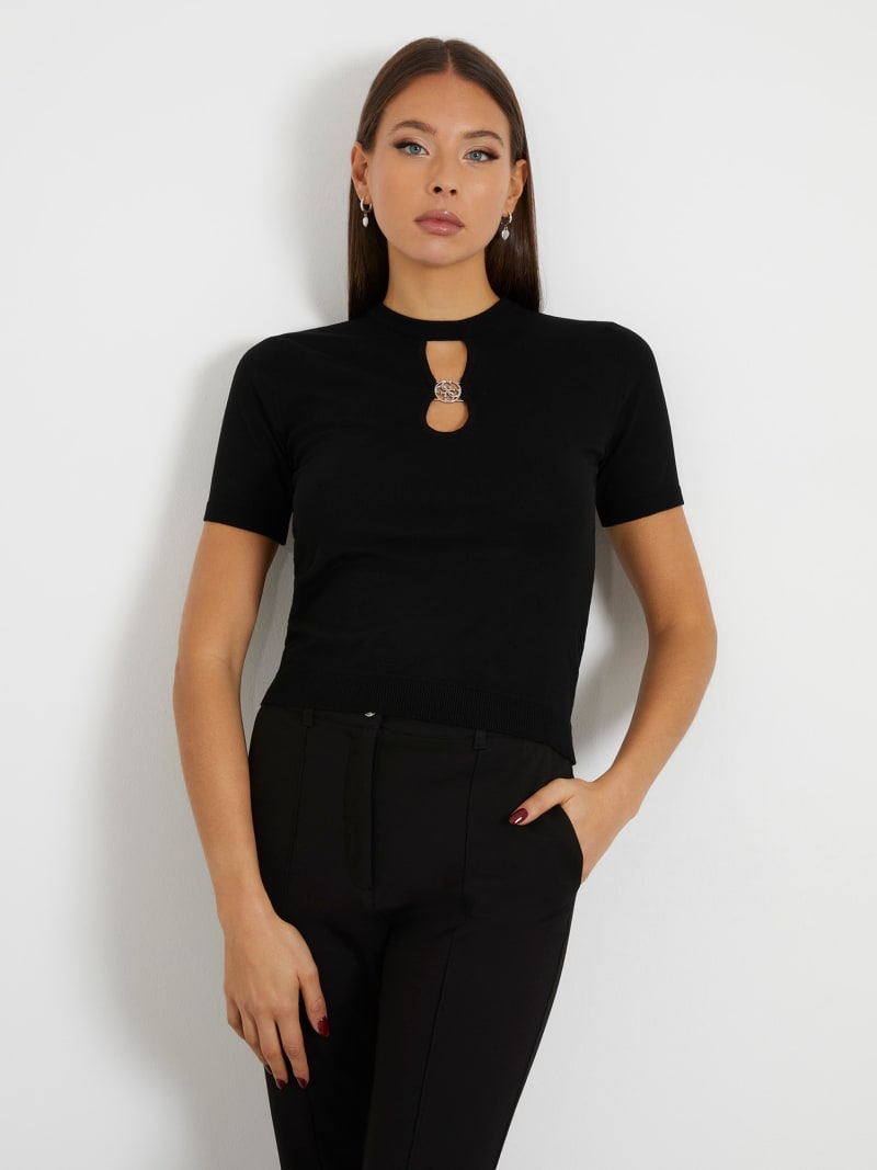 GUESS® Cut-out sweater top Women