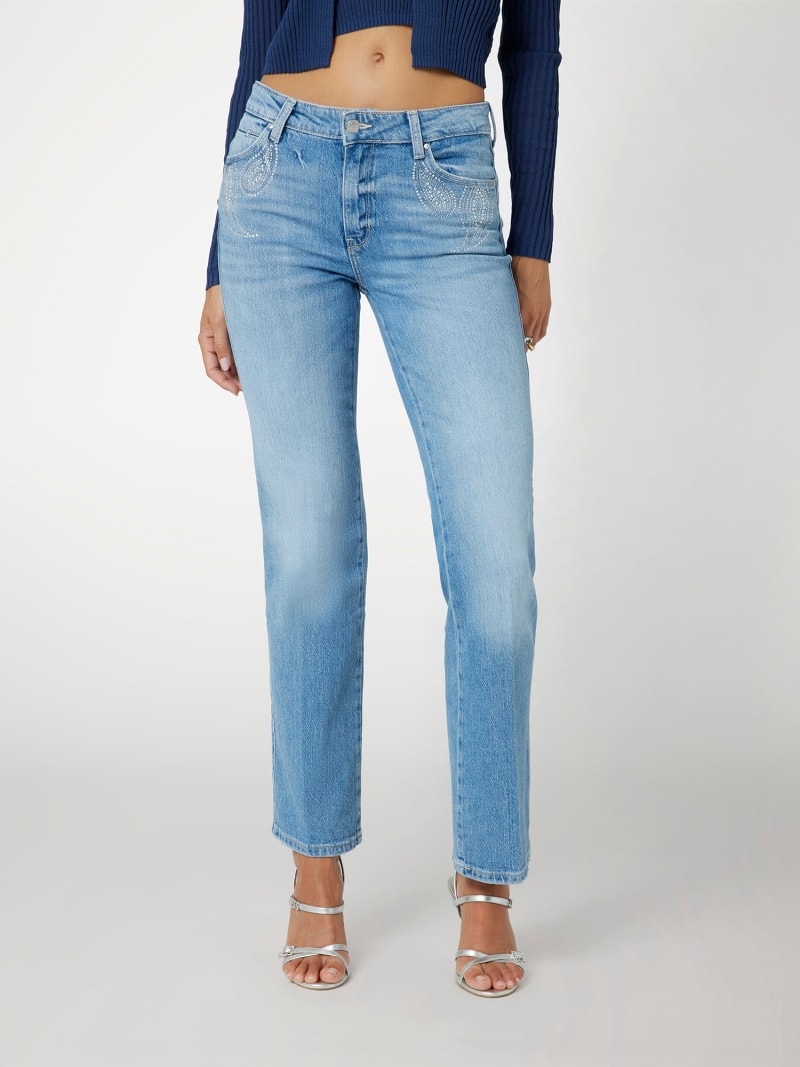 GUESS® Denimowe spodnie model sexy straight Kobieta