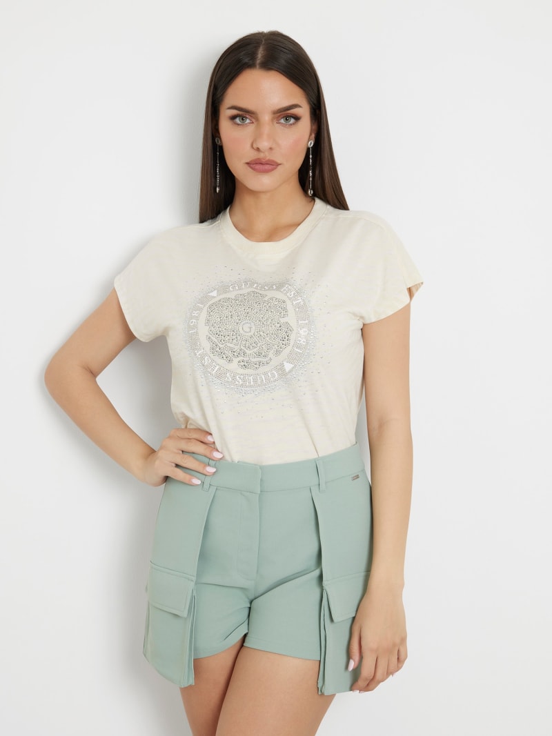 GUESS® Front print t-shirt