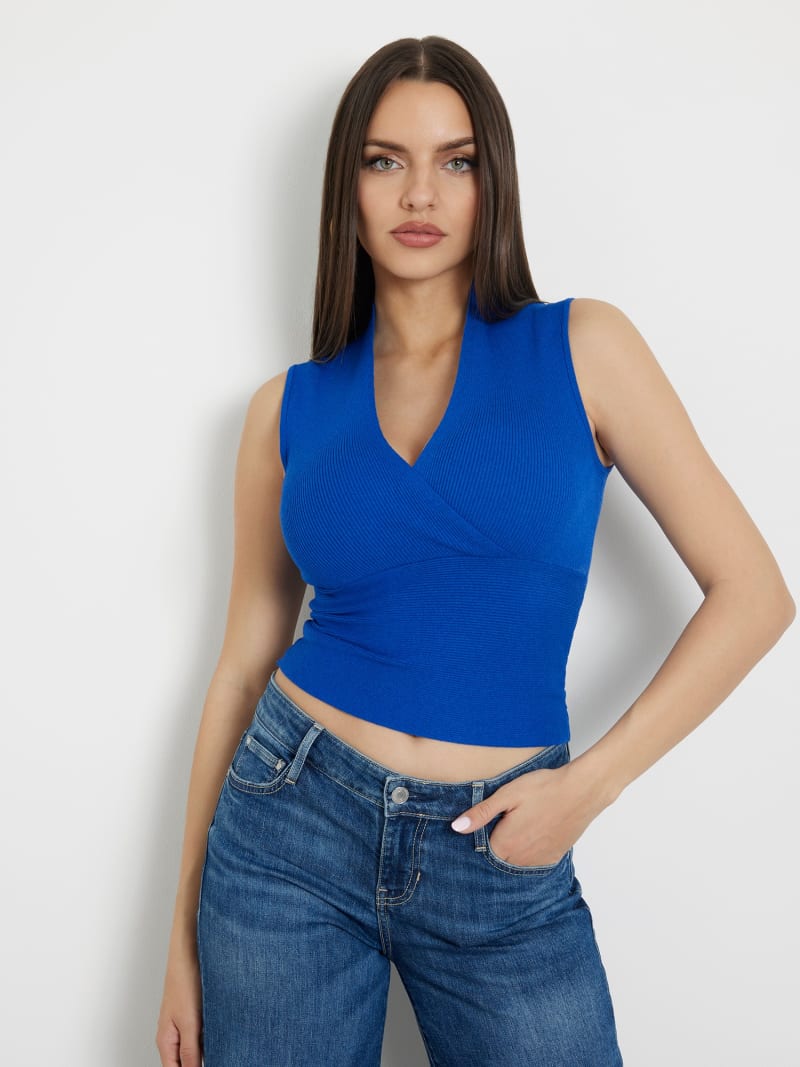 GUESS® Rib knit sweater top