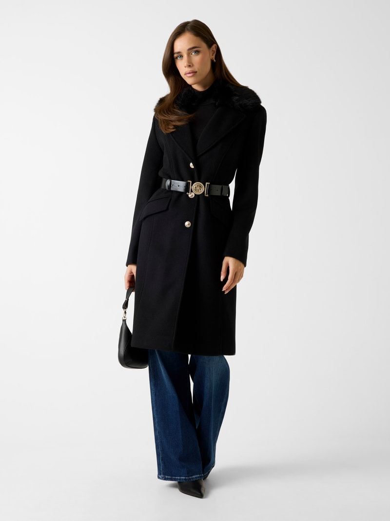 GUESS® Wool-blend belted coat