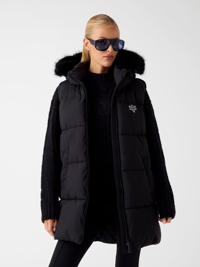 Veste de ski sans manches coupe slim Femme | GUESS® Collections Passées