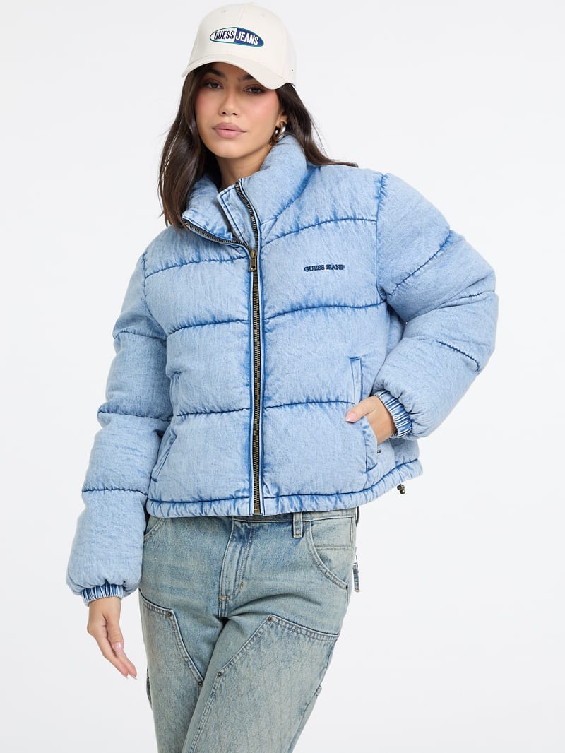 Denim puffer jacket Women | GUESS Jeans®
