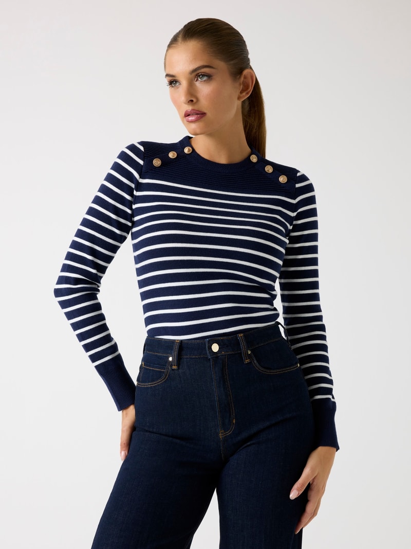 GUESS® Wool-blend striped sweater Women