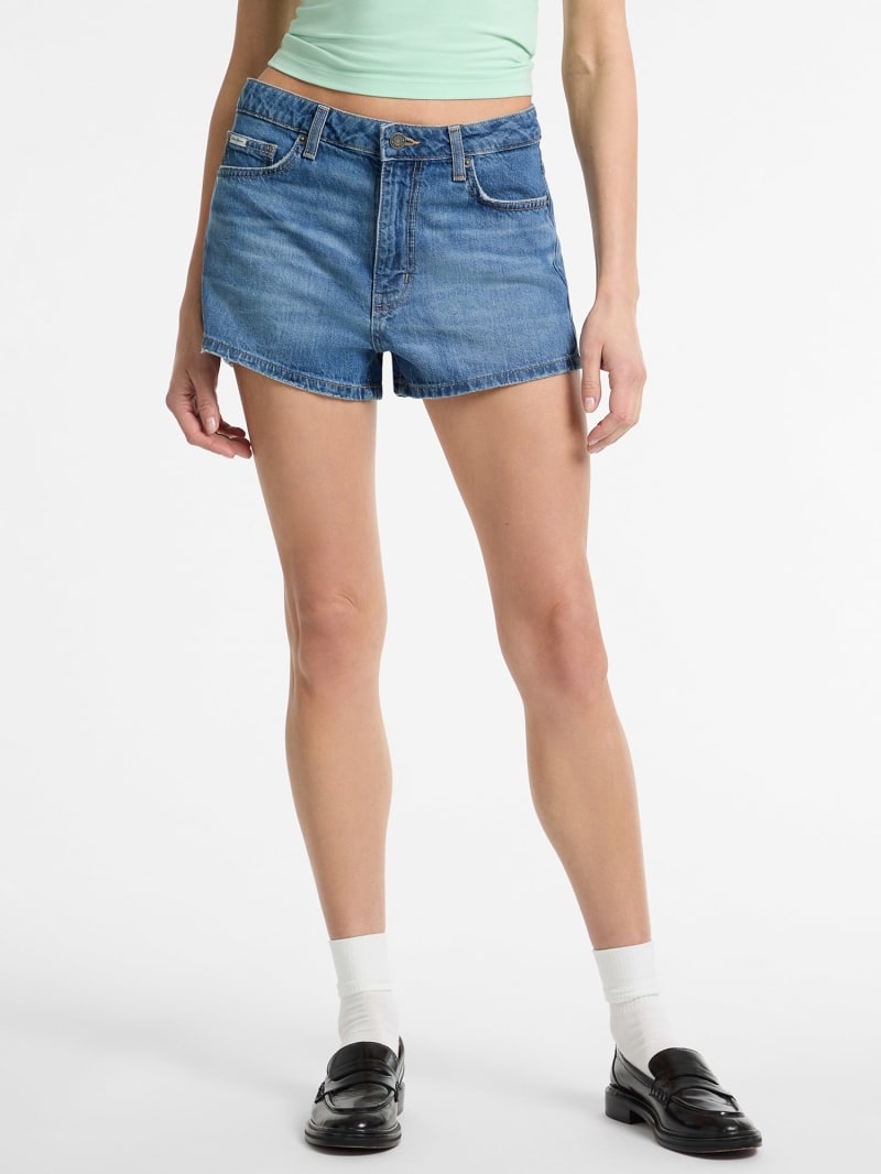 GUESS® High rise denim shorts