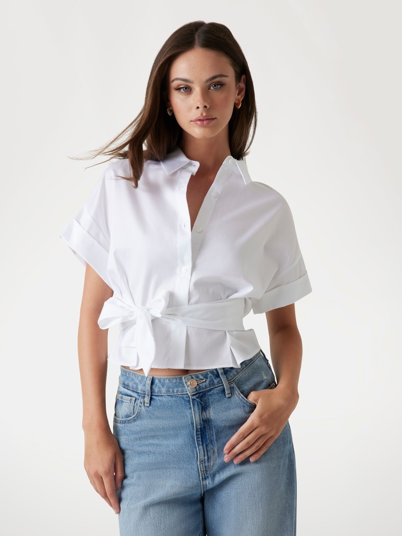 GUESS® Camisa elástica con cinturón Mujer