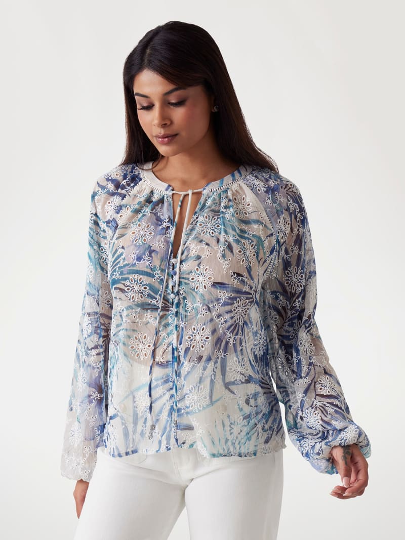 GUESS® Flowing tunic blouse Women