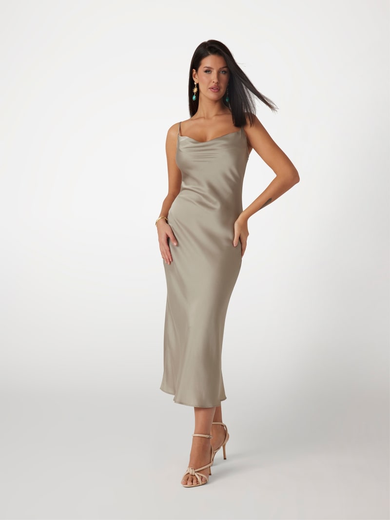 GUESS® Satin midi dress Women