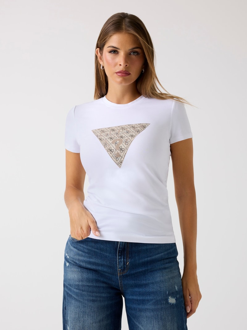 GUESS® Triangle 4G logo T-shirt Women