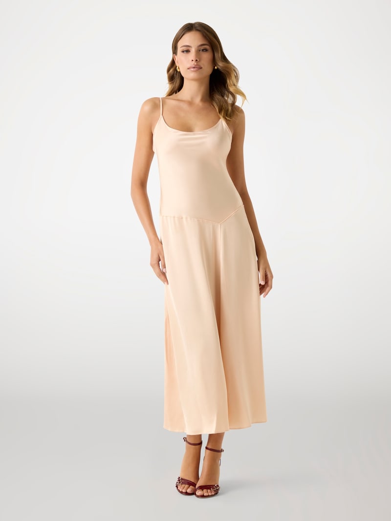 GUESS® Fit-and-flare long dress Women