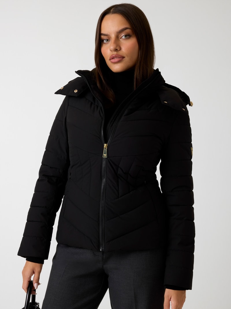 GUESS® Hooded puffer jacket Women