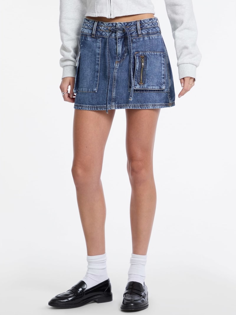 GUESS® Originals Mini-jupe trapèze en jean Femme