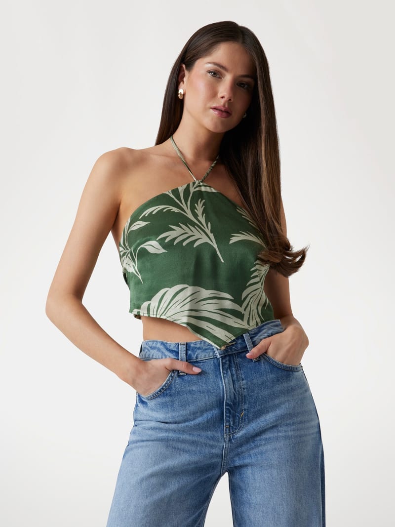 Satin halter top Women | GUESS® Past Collections