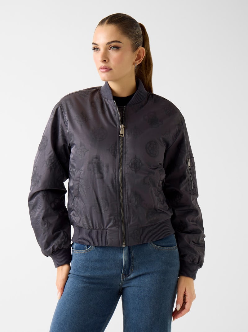 GUESS® Printed logo bomber Women