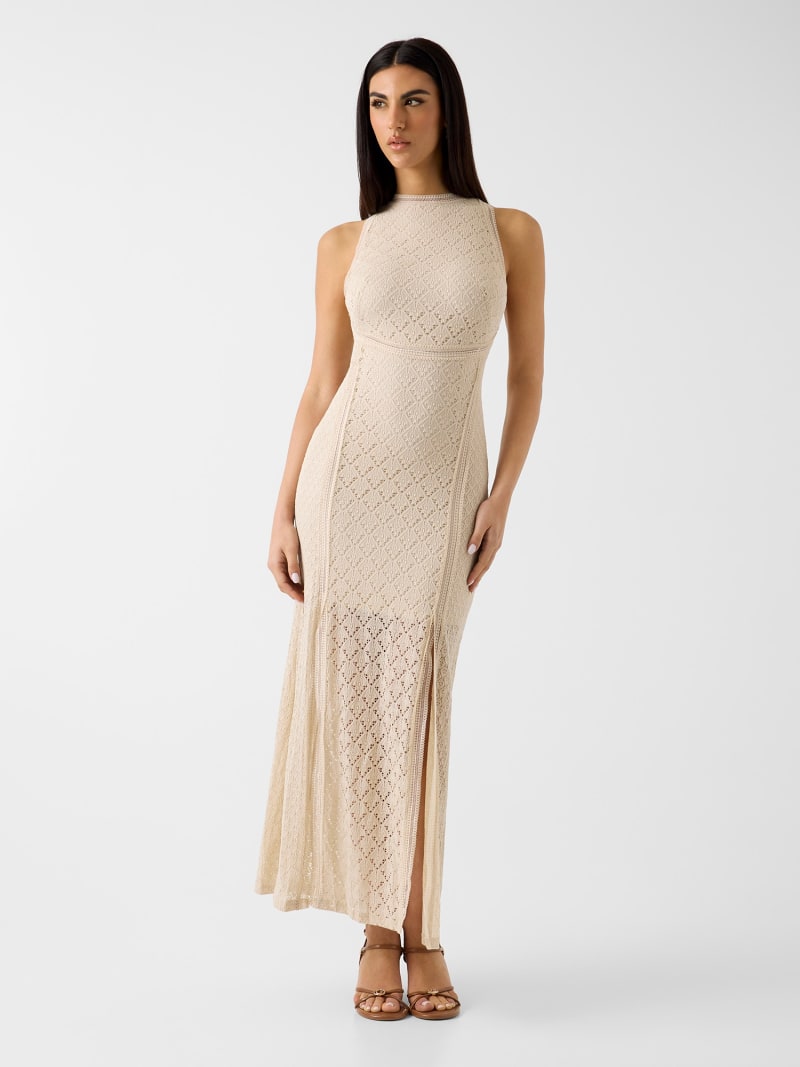 GUESS® Vestido largo calado Mujer