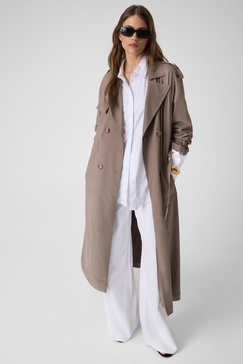 GUESS® Trench de mezcla de viscosa