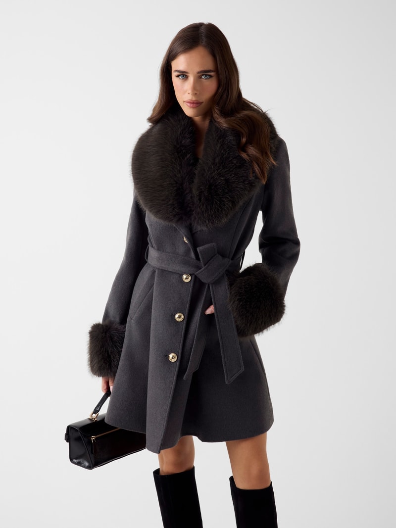 GUESS® Wool blend coat