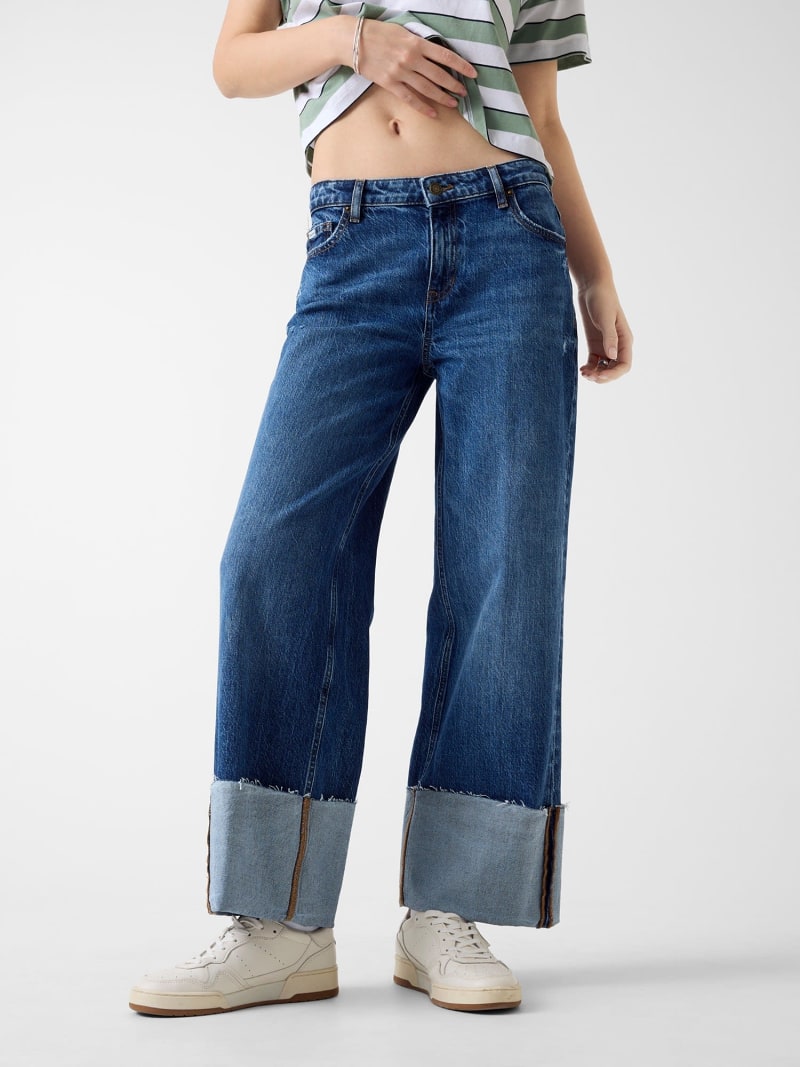 GUESS® Jean jambe large avec bas élastiqué