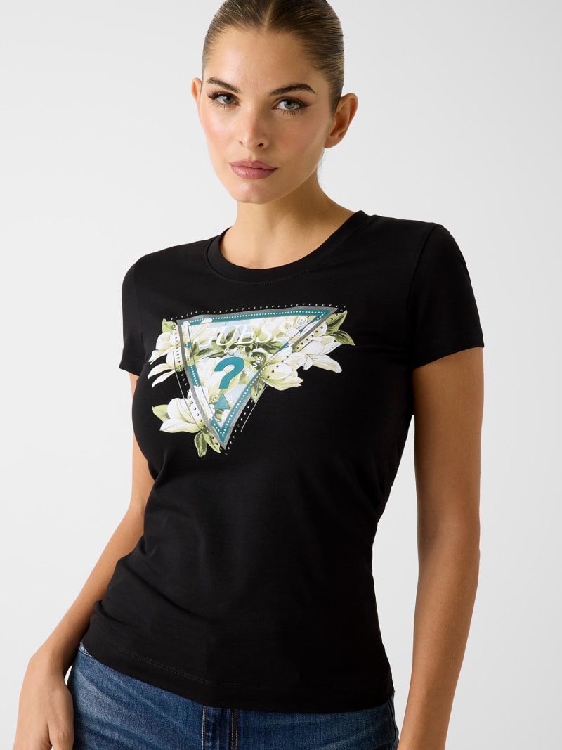 GUESS® Triangle logo t-shirt Women