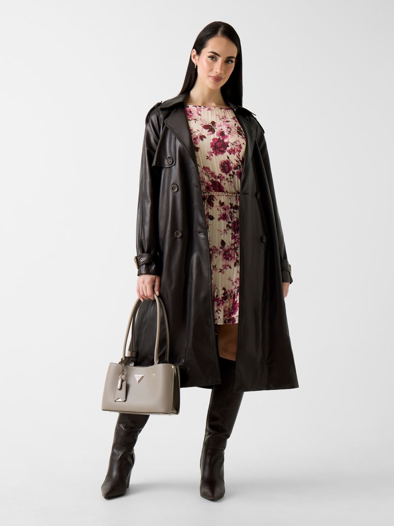 GUESS® Gabardina de piel sintética