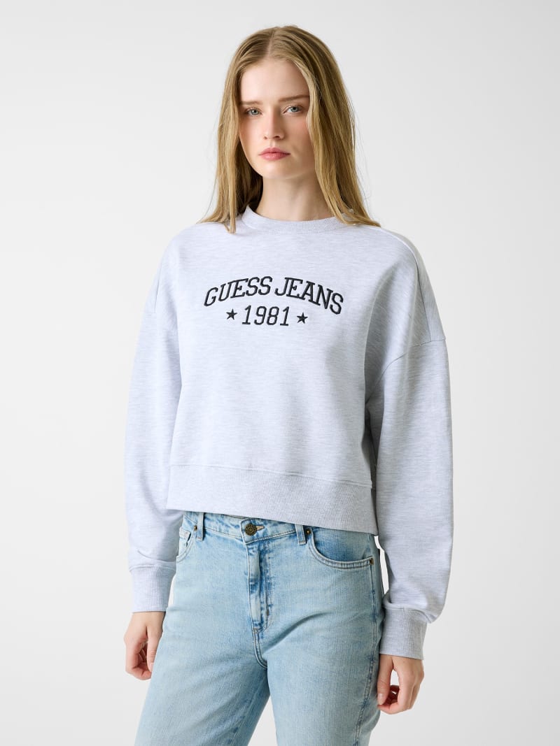 Embroidered logo sweatshirt Women | GUESS Jeans®