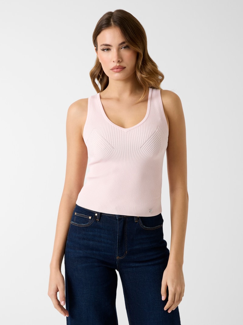 GUESS® Top a costine Donna