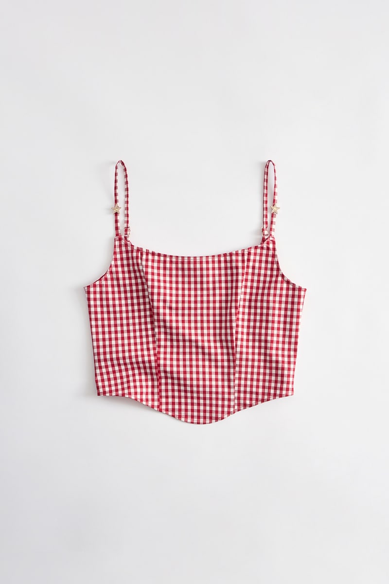 GUESS® Printed corset top Women