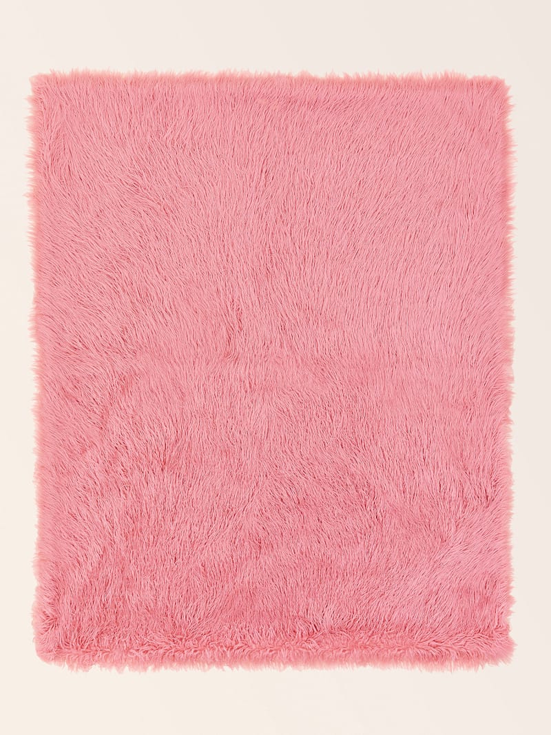 GUESS® Faux fur blanket